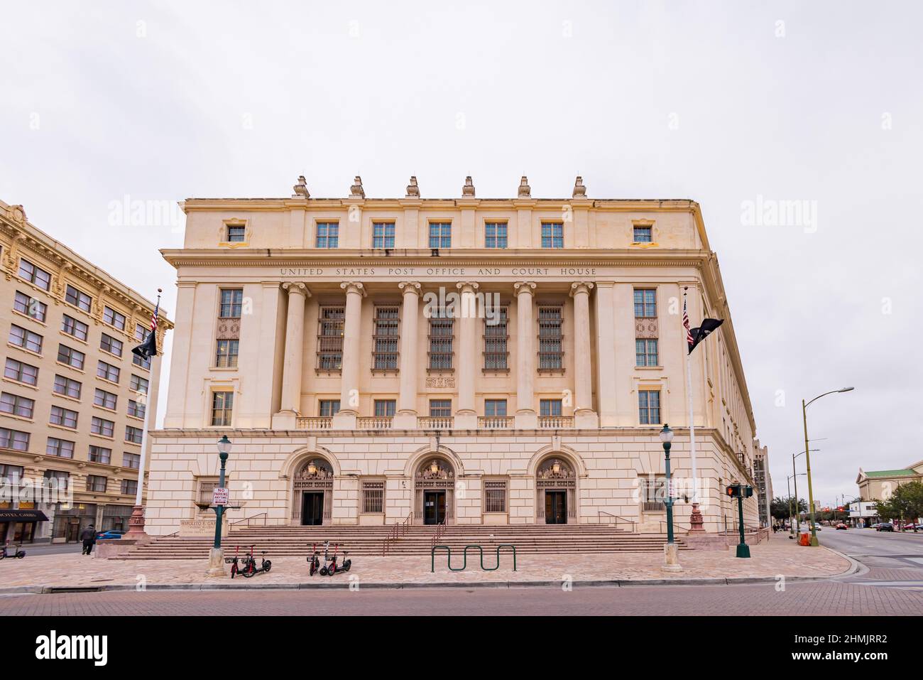Texas, FEB 2 2022 - Overcast view of the United States Postal Service ...
