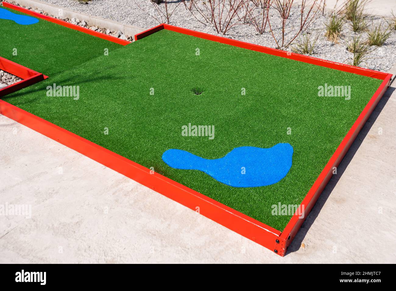 mini golf court at cruise ship deck Stock Photo - Alamy