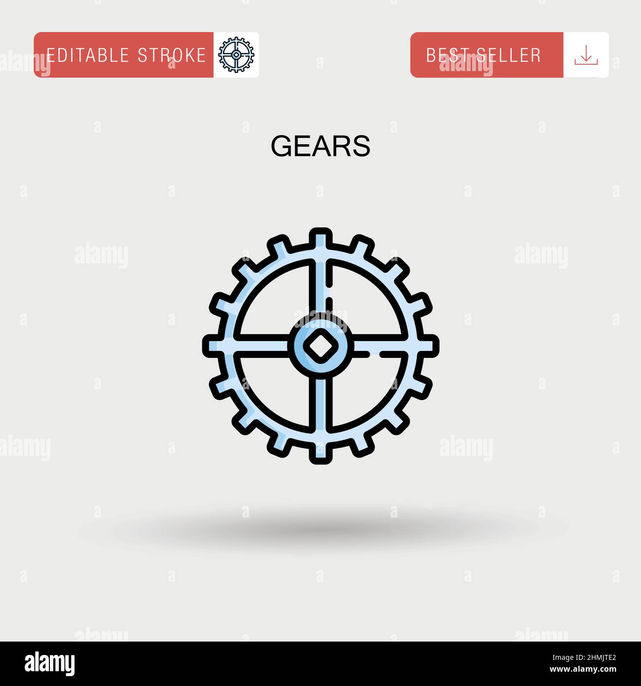 Industrial transmission gears Stock Vector Images - Alamy