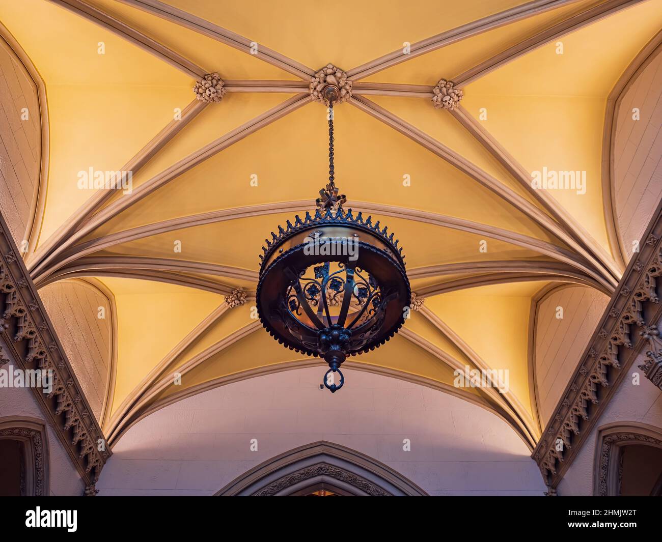 Texas, FEB 5 2022 - Interior view of the Tower Life Building Stock ...