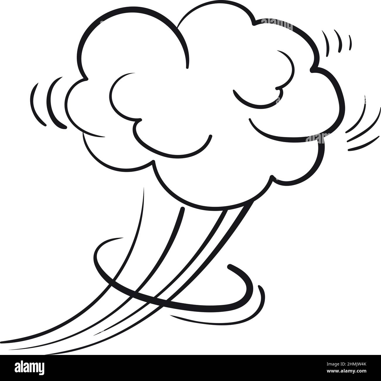 Speed comic effect. Air cloud motion lines isolated on white background ...