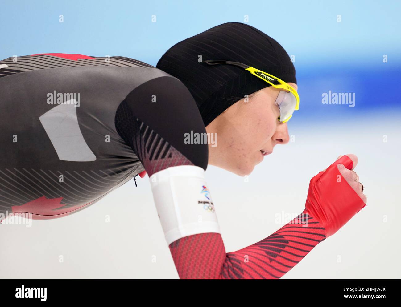 Beijing, China. 10th Feb, 2022. Isabelle Weidemann of Canada competes ...