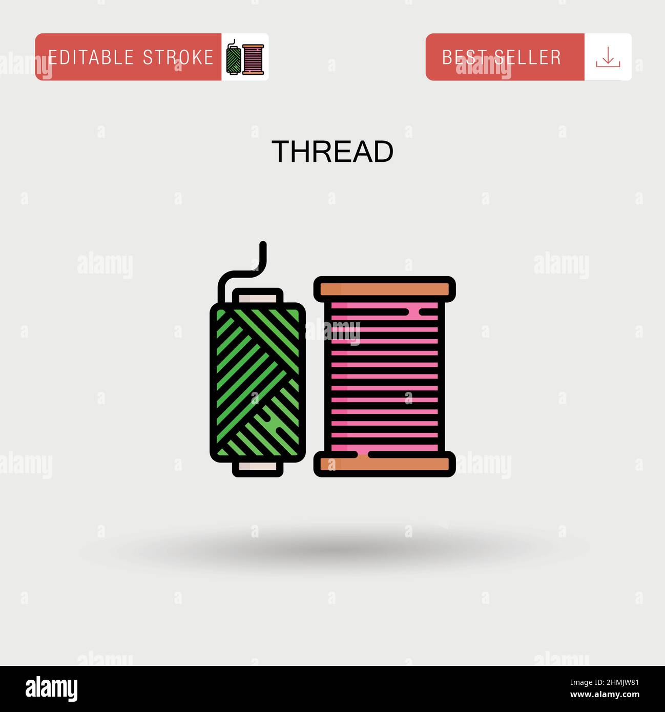 Thread lifting illustration Stock Vector Images - Alamy