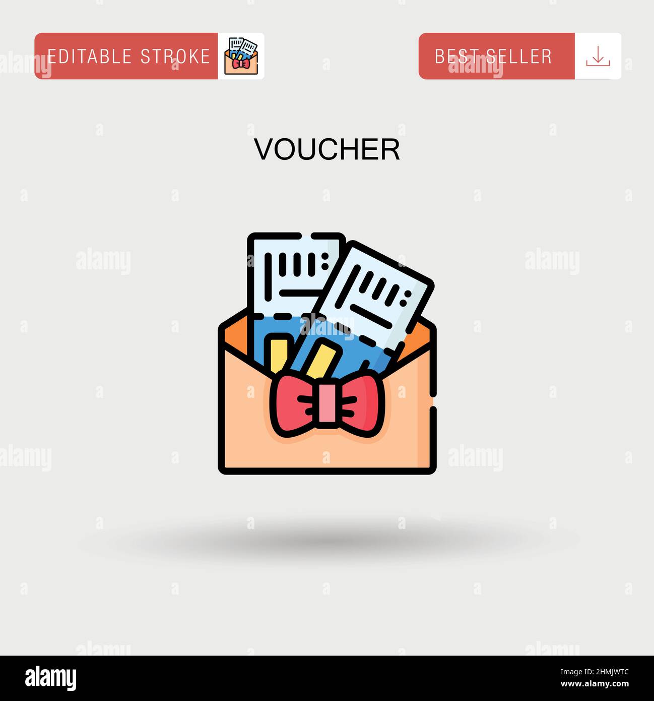 Voucher Simple vector icon Stock Vector Image & Art - Alamy