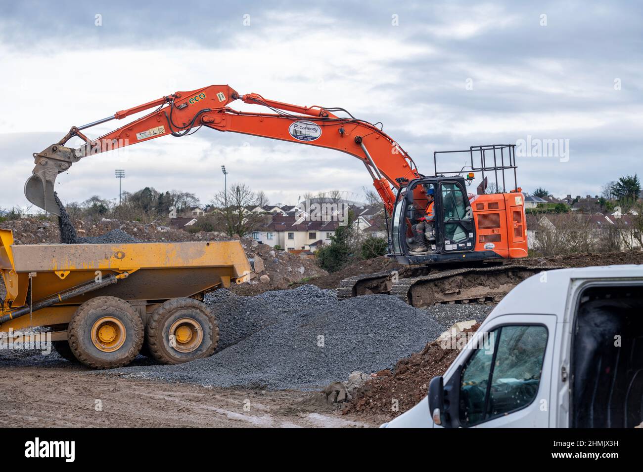 View of new housing development in Limerick, Caherdavin,Condel Road ...