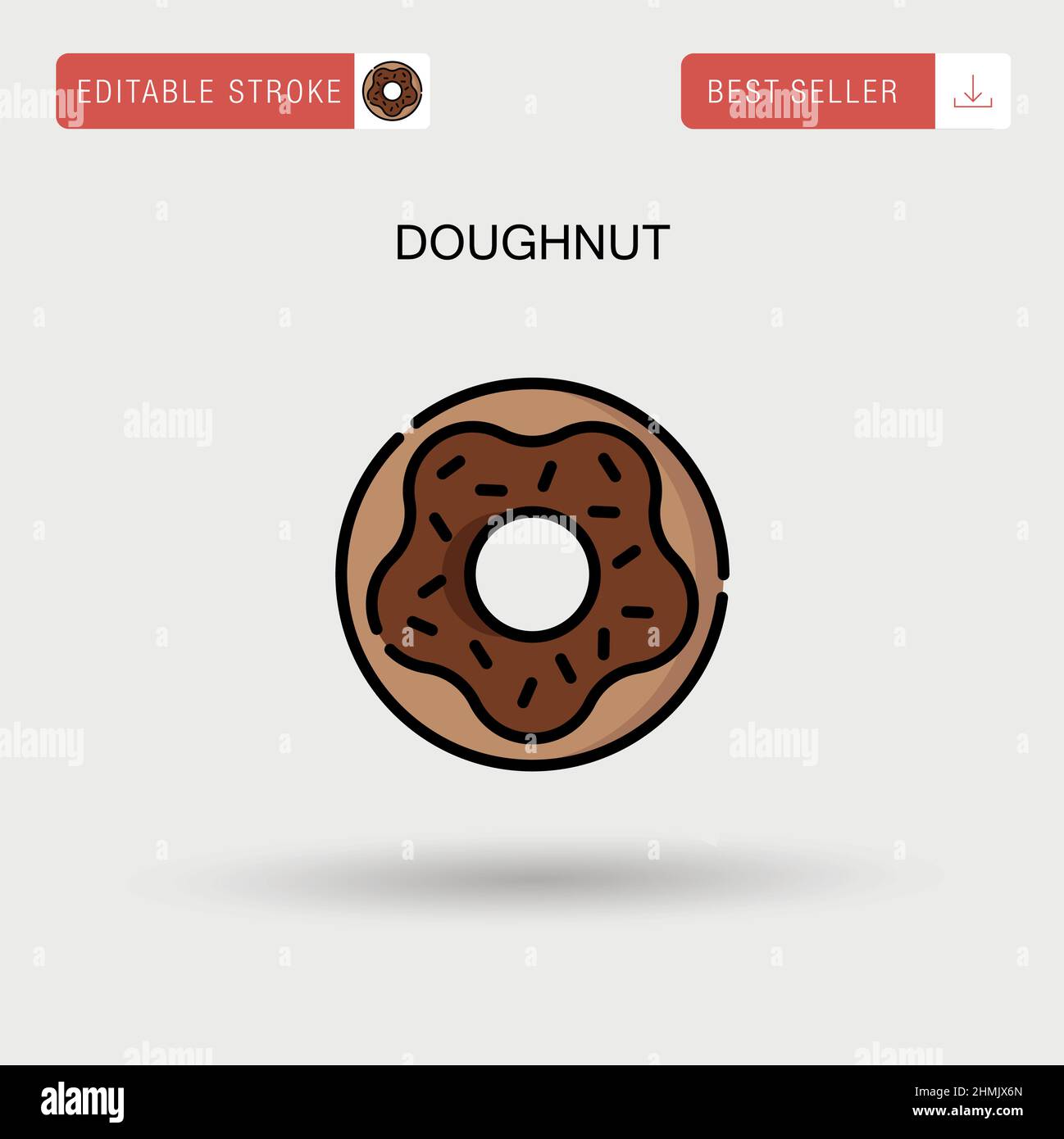 Sweet colorful glazed doughnuts Stock Vector Images - Alamy