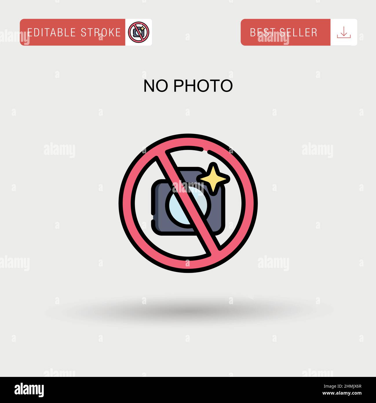No photo Simple vector icon Stock Vector Image & Art - Alamy