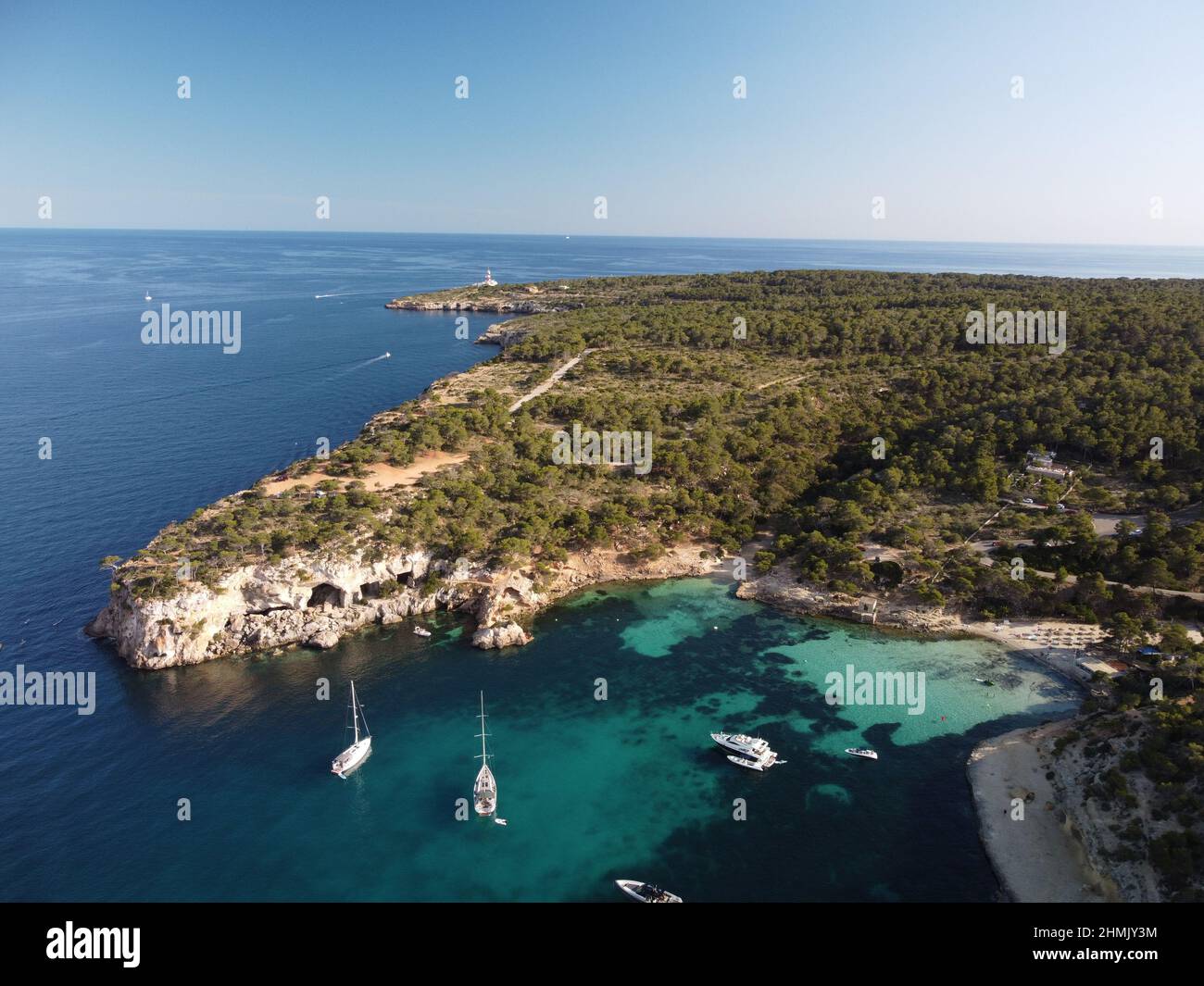 Aerial view of the beautiful Mallorca islands in Spain Stock Photo - Alamy