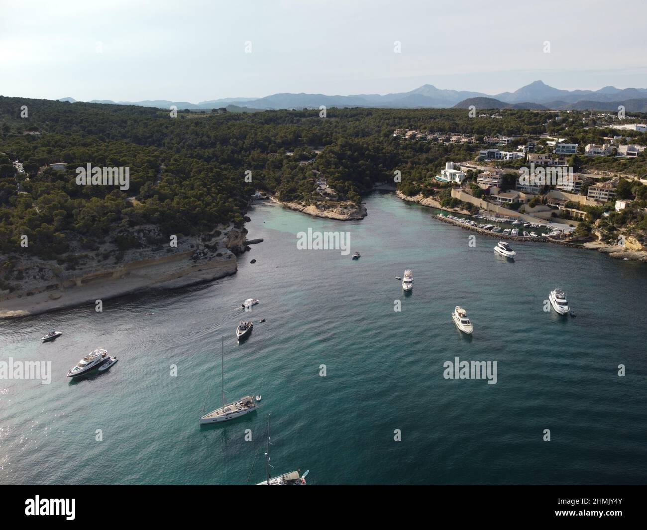 Aerial view of the beautiful Mallorca islands in Spain Stock Photo - Alamy