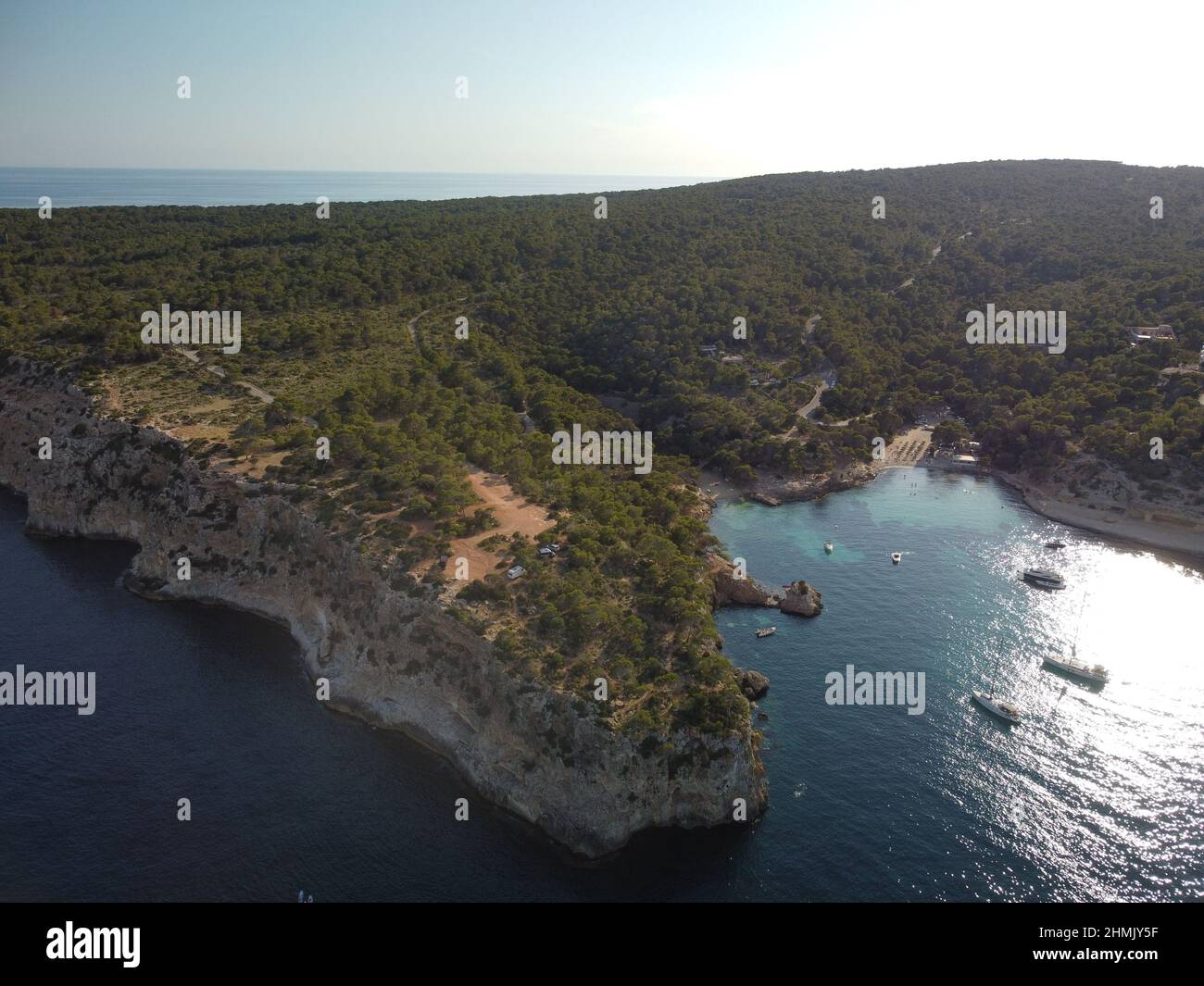 Aerial view of the beautiful Mallorca islands in Spain Stock Photo - Alamy