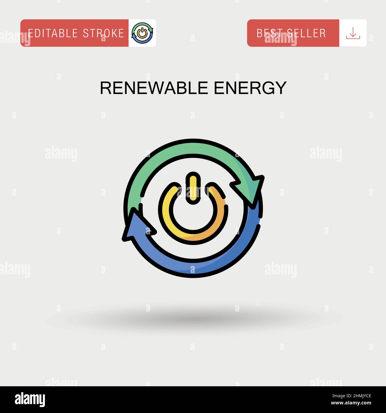 Renewable energy Simple vector icon Stock Vector Image & Art - Alamy