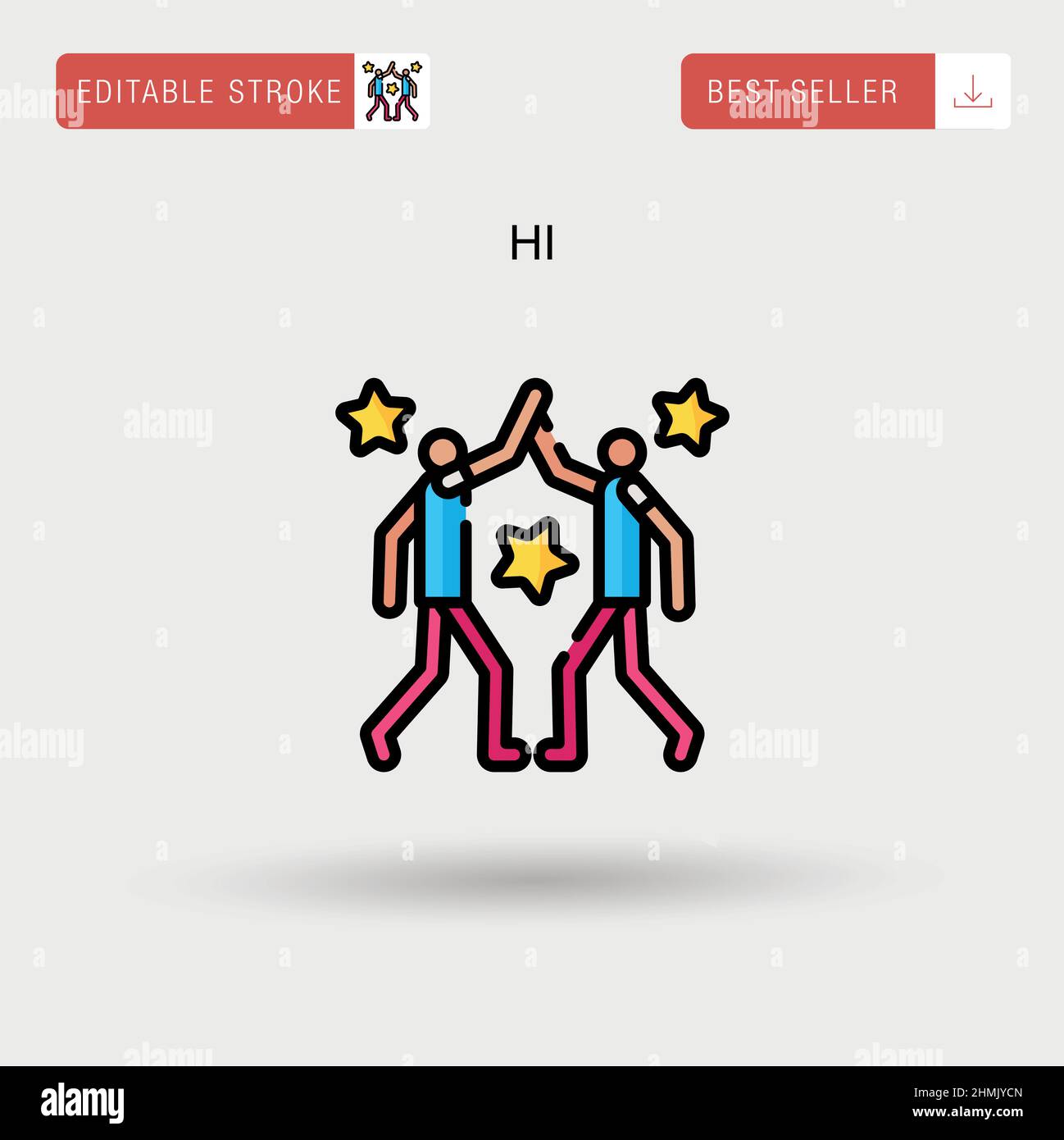 Hi Simple vector icon Stock Vector Image & Art - Alamy