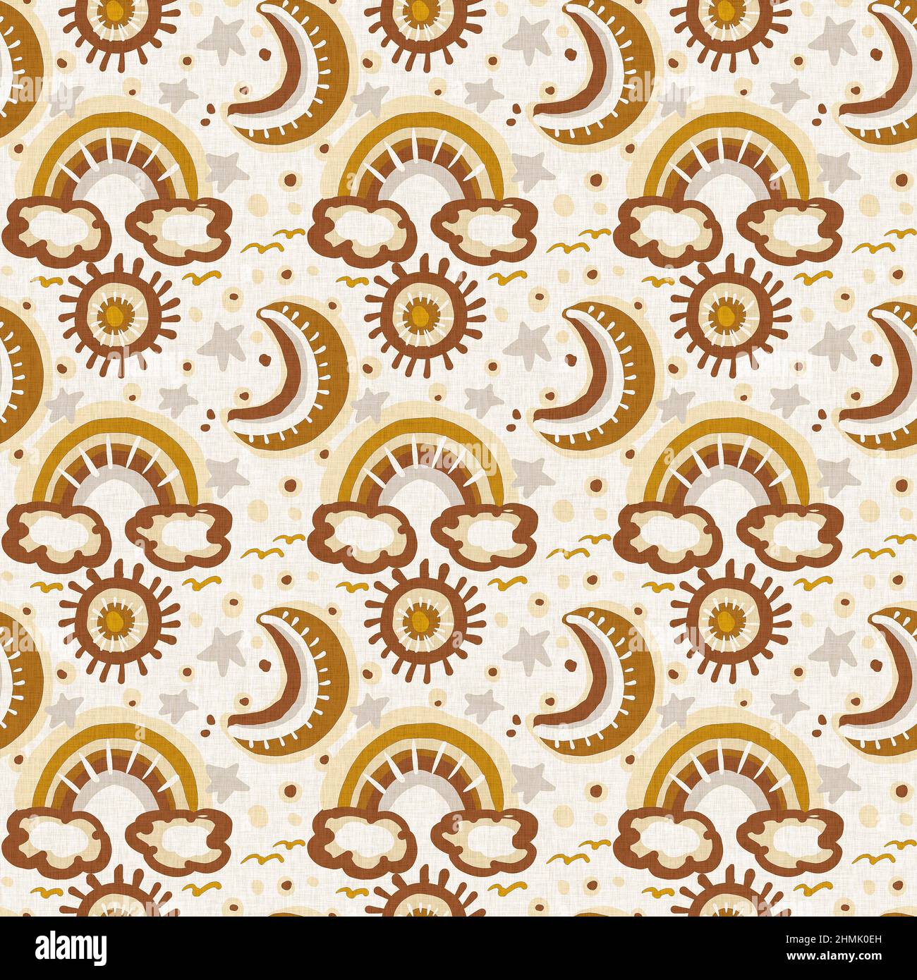 Gender neutral rainbow seamless raster background. Simple whimsical ...