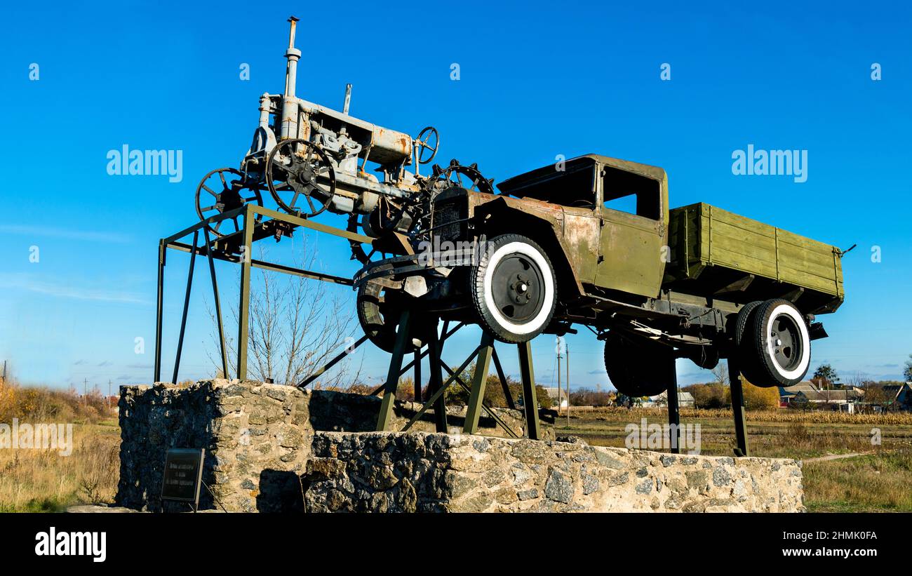 First tractor and lorry monument. The first tractor and lorry monument ...