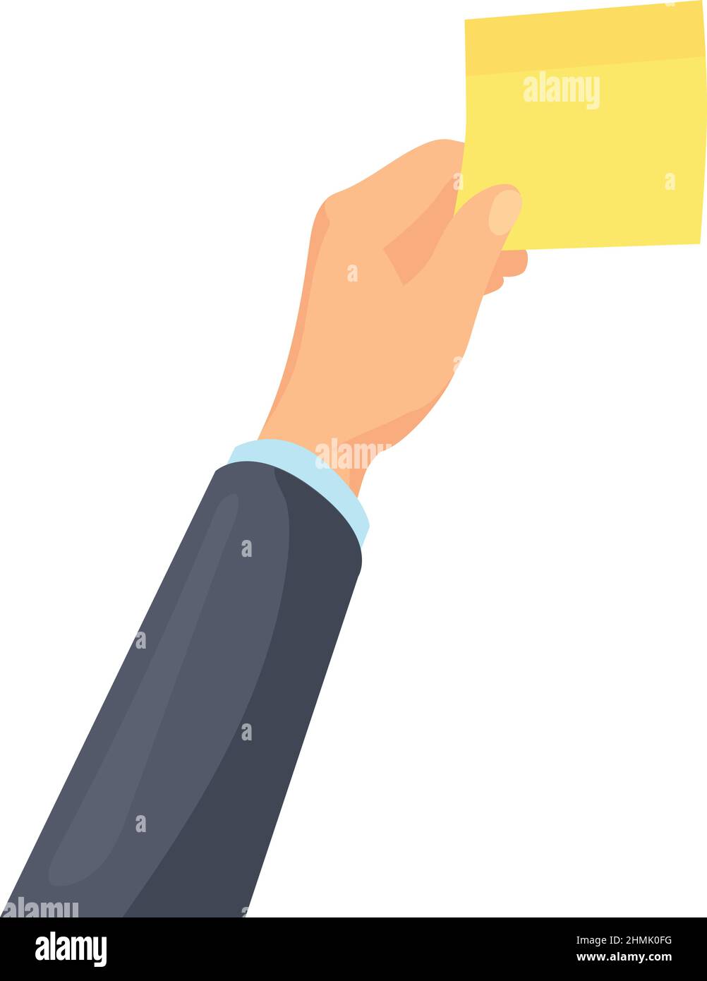 Person holding sticky note Stock Vector Images - Alamy
