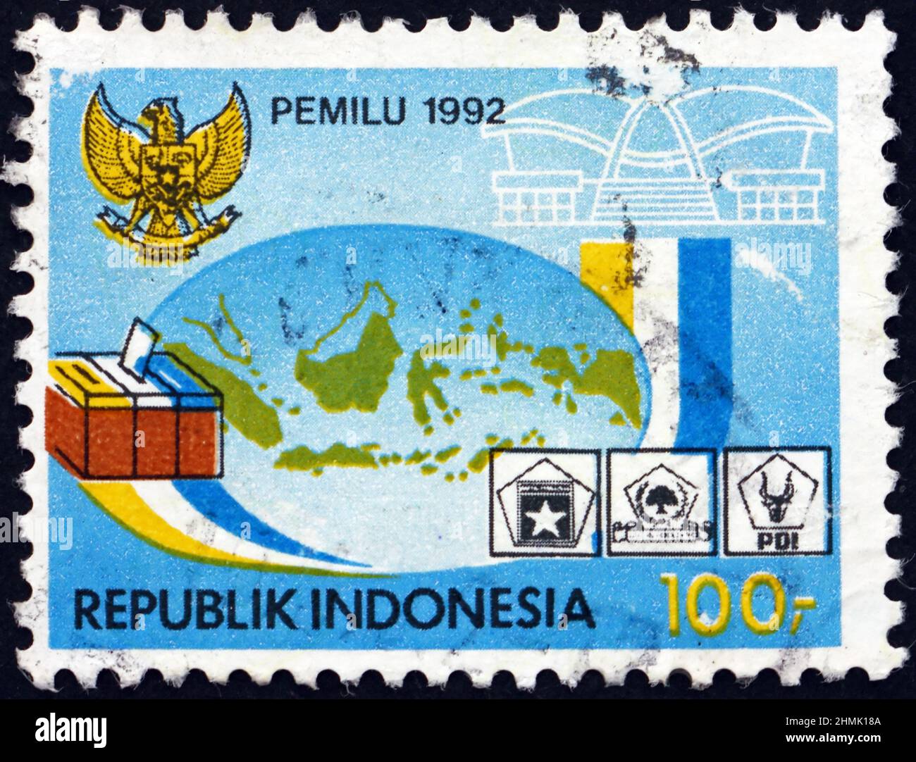 Postage stamp indonesia hi-res stock photography and images - Alamy