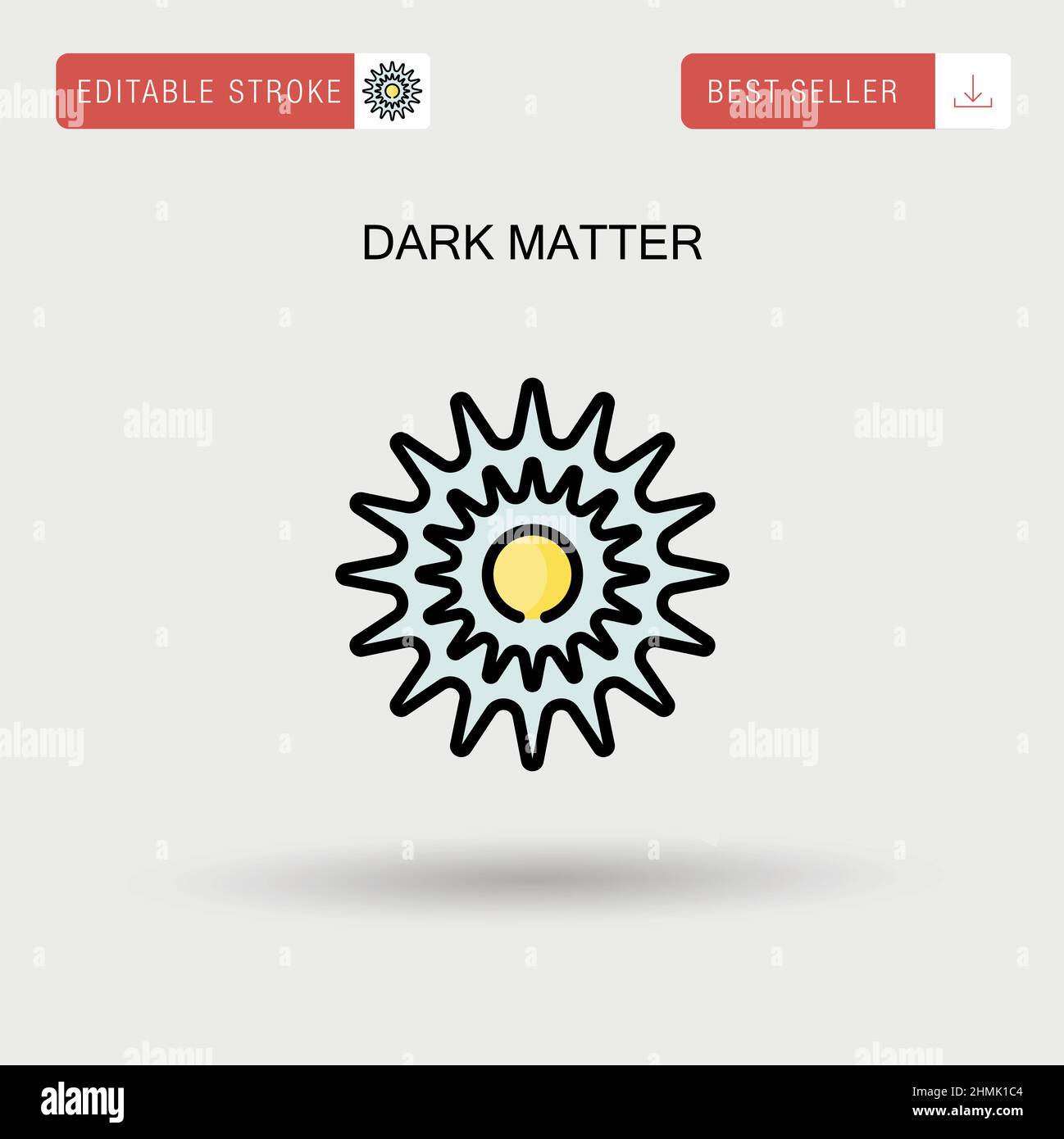 Dark matter Simple vector icon Stock Vector Image & Art - Alamy