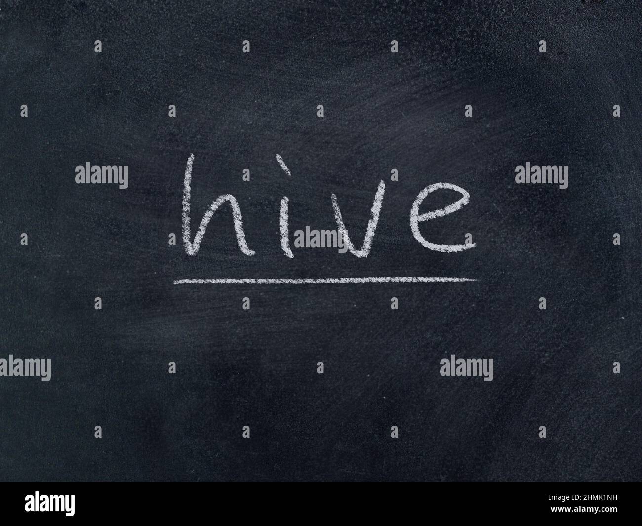 hive concept word on blackboard background Stock Photo - Alamy