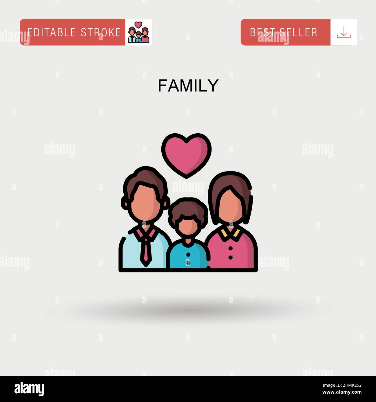 Child outside parents Stock Vector Images - Alamy