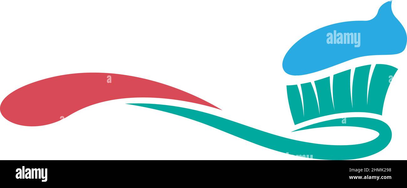 Toothbrush icon logo design template illustration vector Stock Vector ...