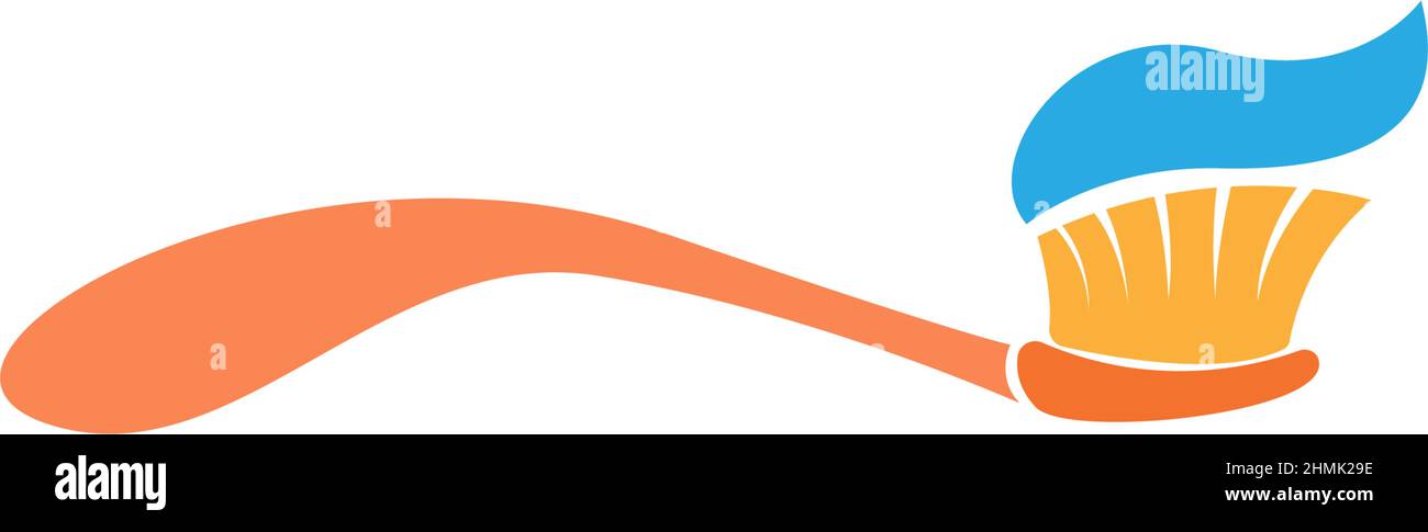 Toothbrush icon logo design template illustration vector Stock Vector ...