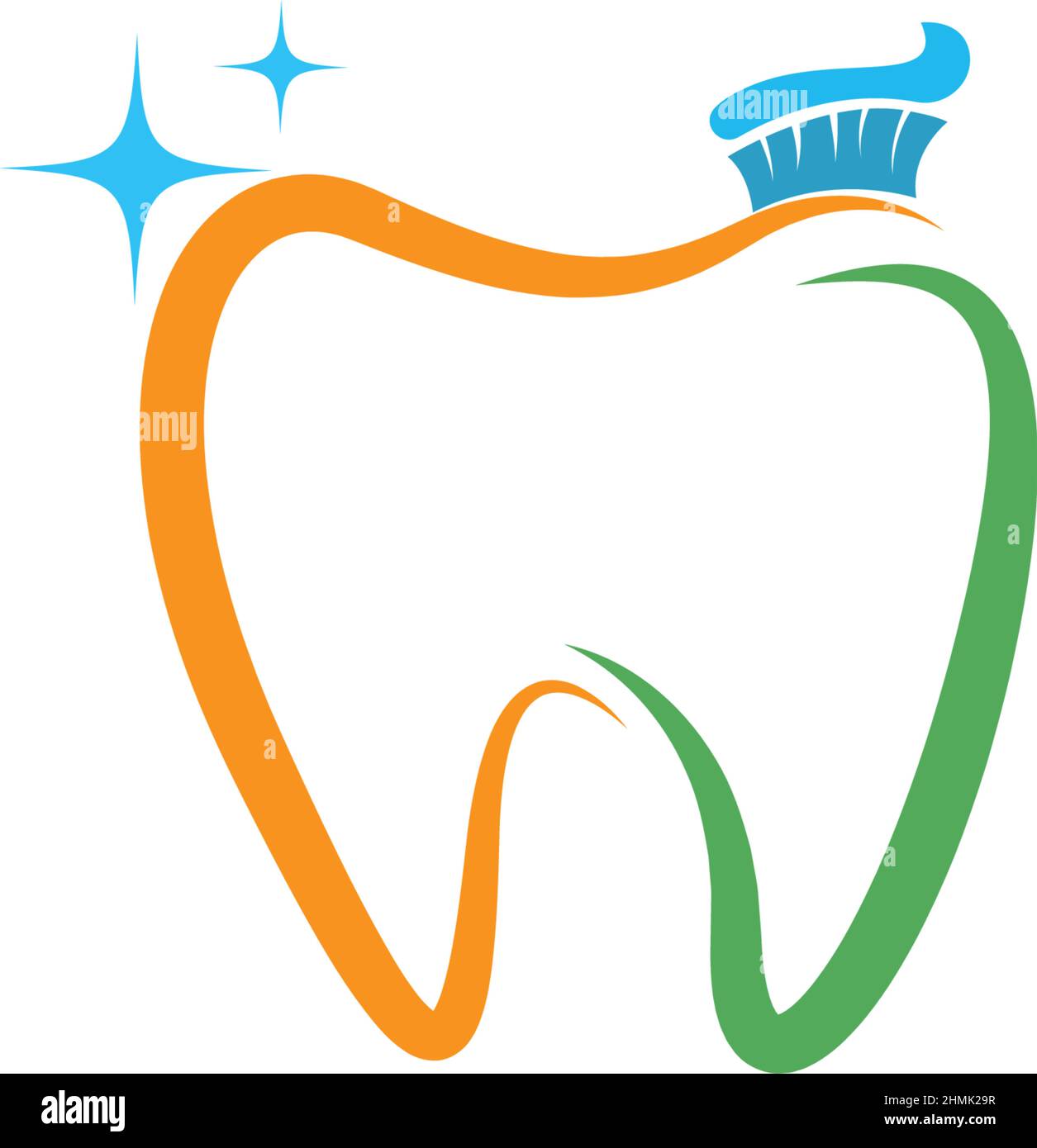 Toothbrush icon logo design template illustration vector Stock Vector ...