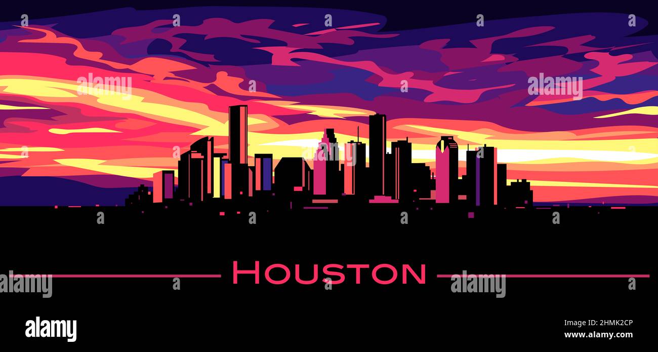 Houston Texas skyline Stock Photo - Alamy