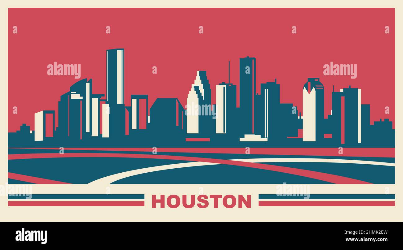 Houston Texas skyline Stock Photo - Alamy