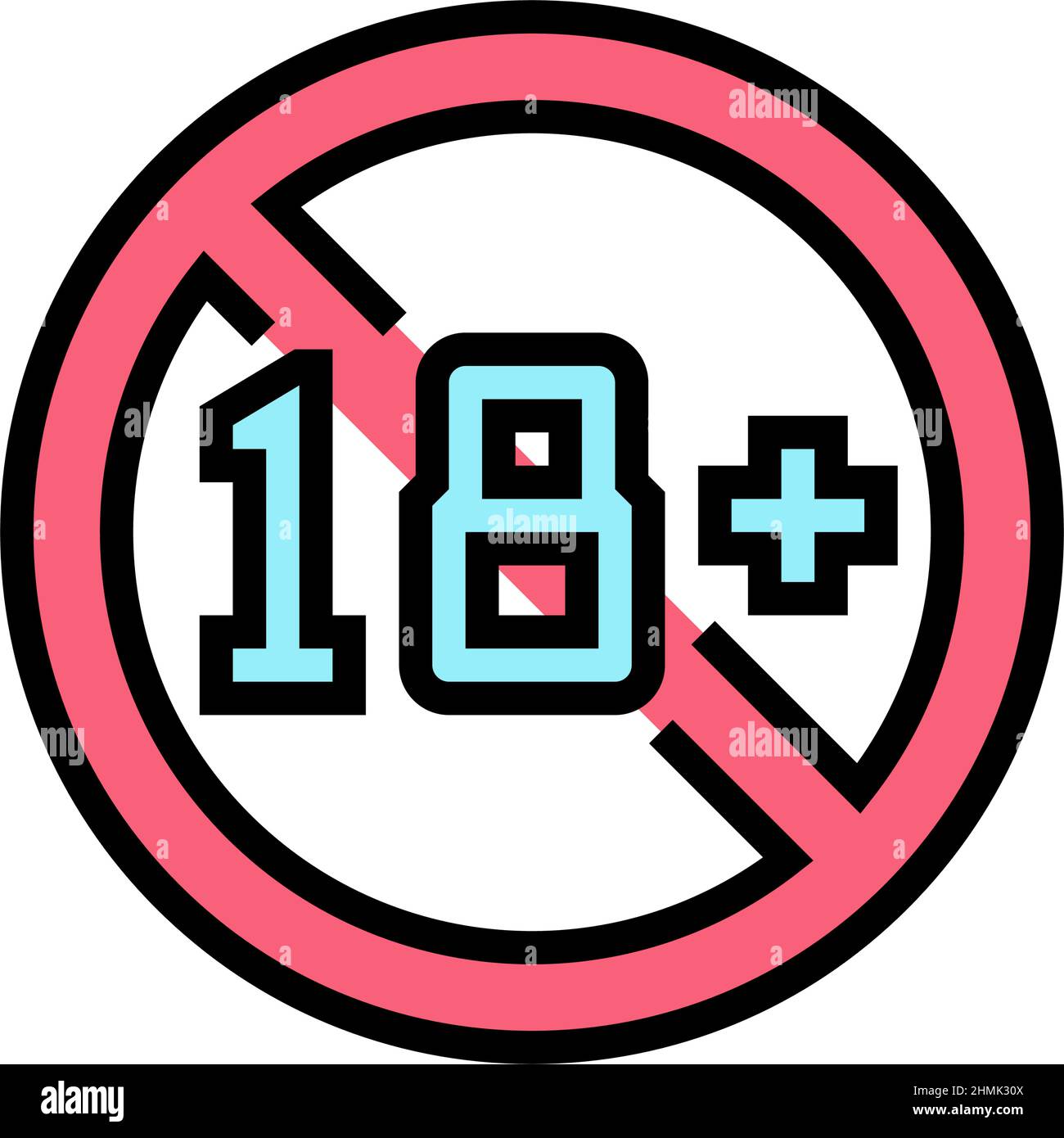 18 age restriction sign hi-res stock photography and images - Alamy