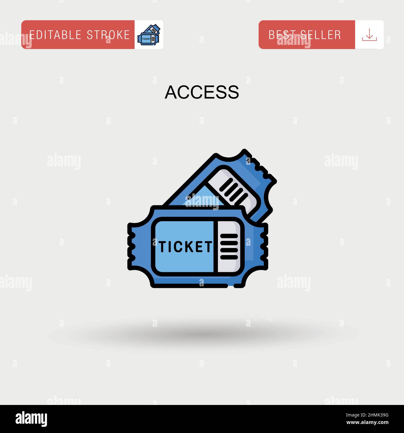 Disabled access symbol button Stock Vector Images - Alamy