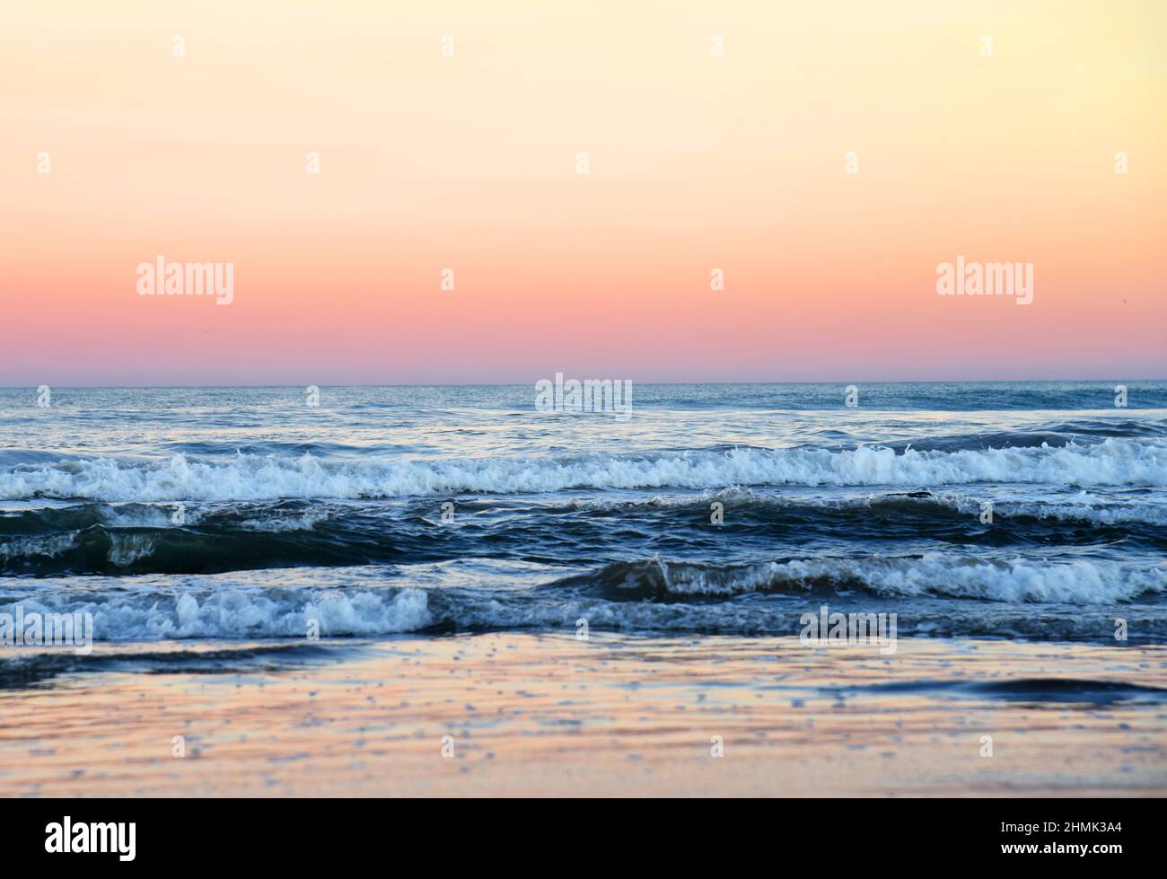 Waves at sea on dramatic sunset background. Waves at sea during storm ...