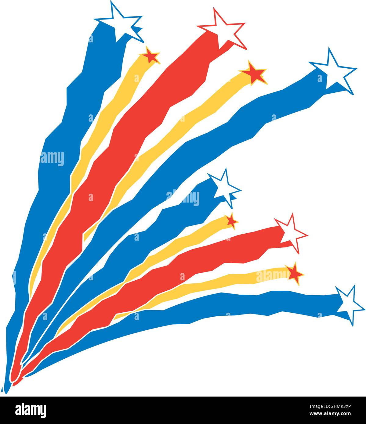 Star Streamers Vector Background Stock Vector Image & Art - Alamy