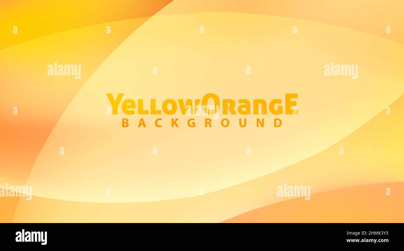 Abstract light yellow orange background with translucent rounded shapes ...