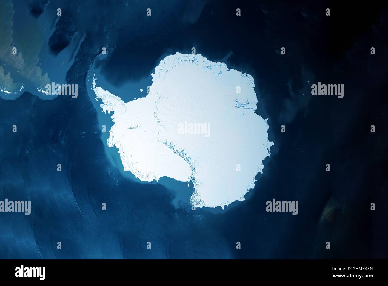 Antarctica from space. Elements of this image furnished by NASA. High ...