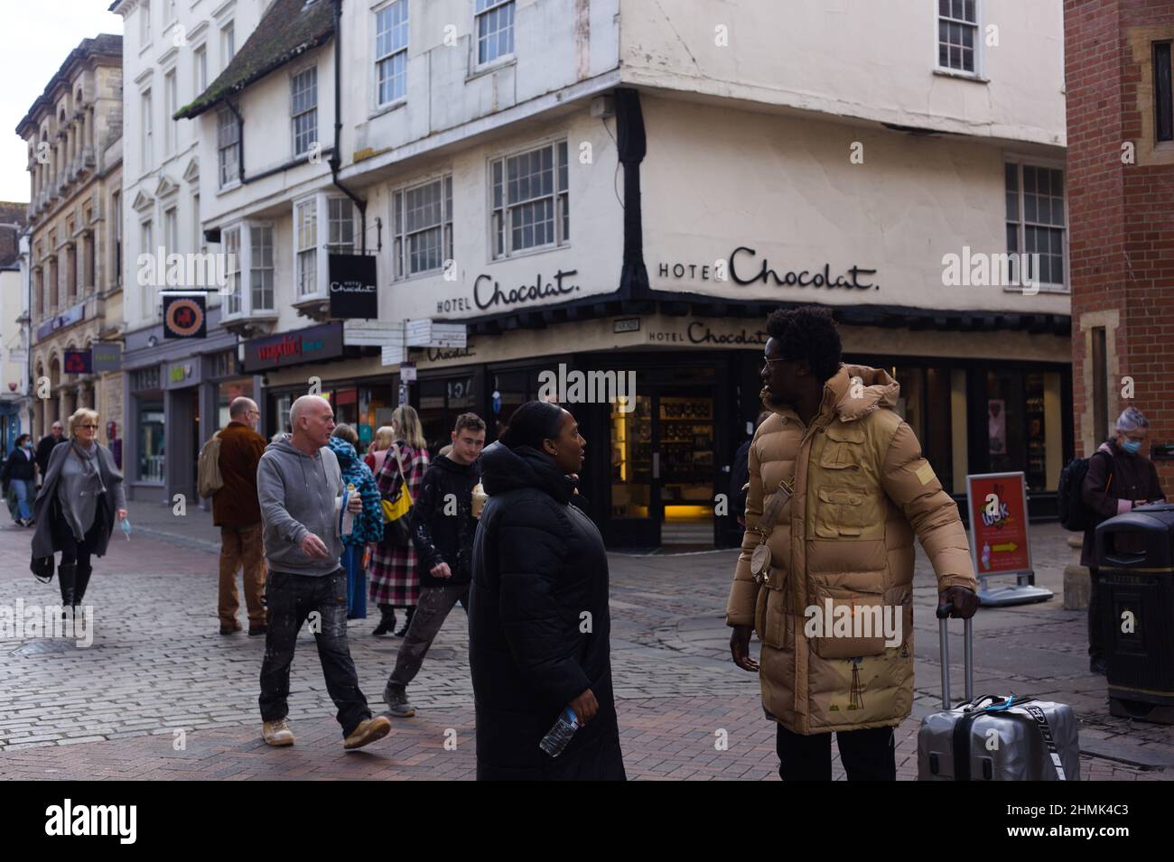 Britain Street Style - Urban Fashions concept - Street view outside the ...