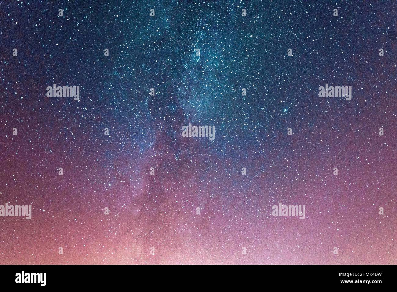 Night cloudless sky covered with stars. The Milky Way is visible in the ...