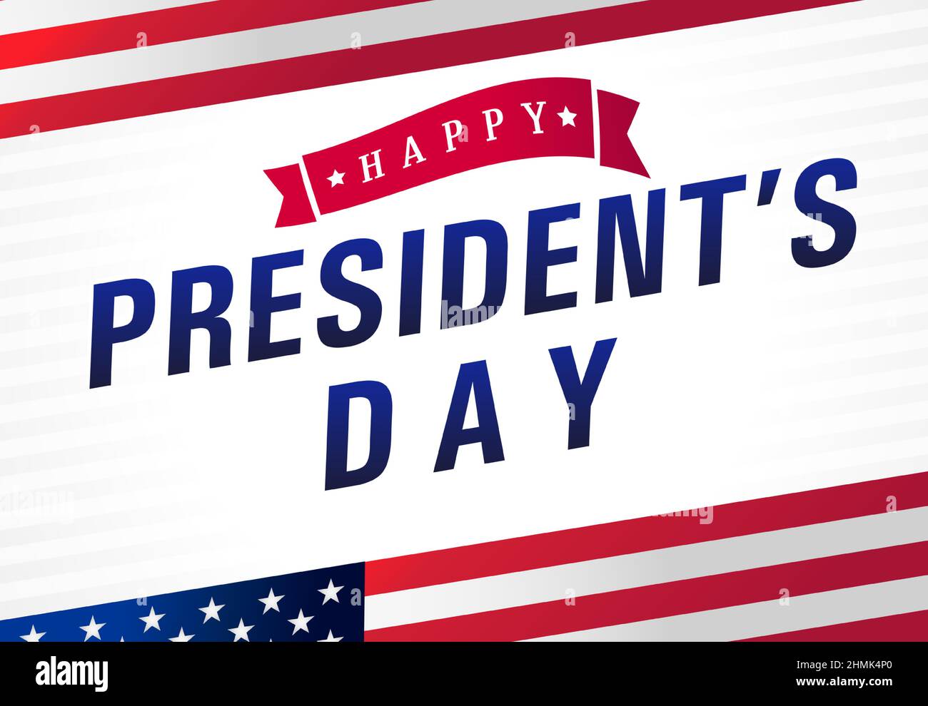 Happy President's Day USA greeting card. Isolated abstract graphic ...