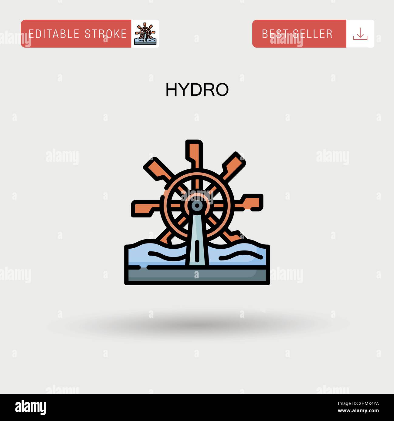 Illustration hydroelectric hydro energy Stock Vector Images - Alamy