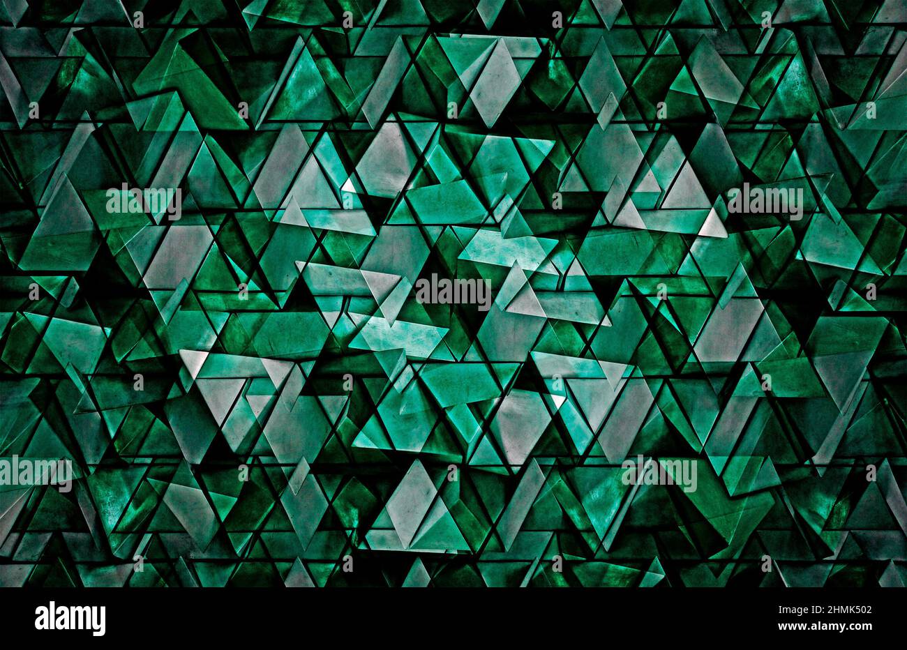 Green Triangle Background