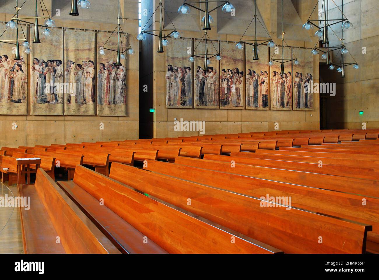 Our Lady of the Angels, Interior Stock Photo - Alamy