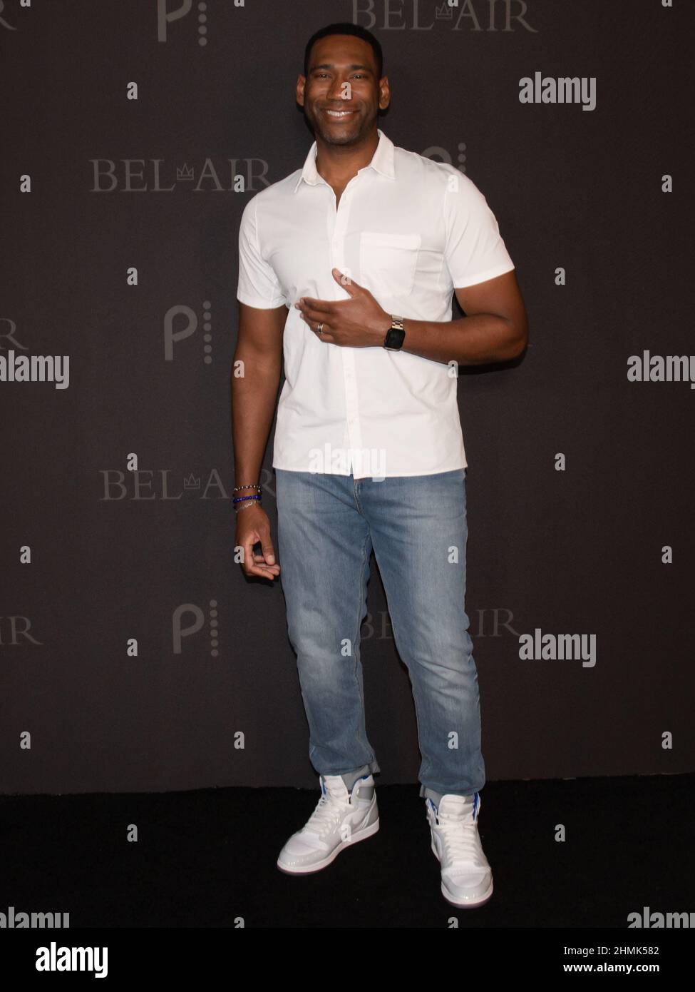 February 9, 2022, Santa Monica, California, USA: Anthony Alabi attends ...