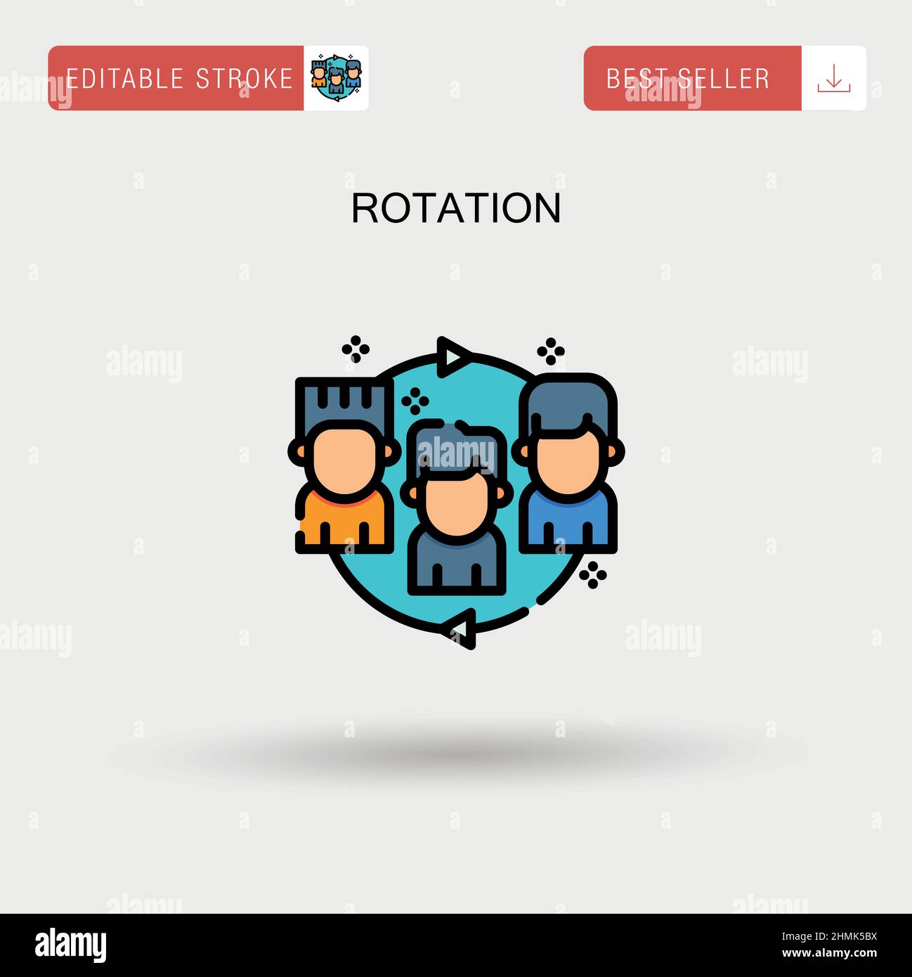Rotation Simple vector icon Stock Vector Image & Art - Alamy