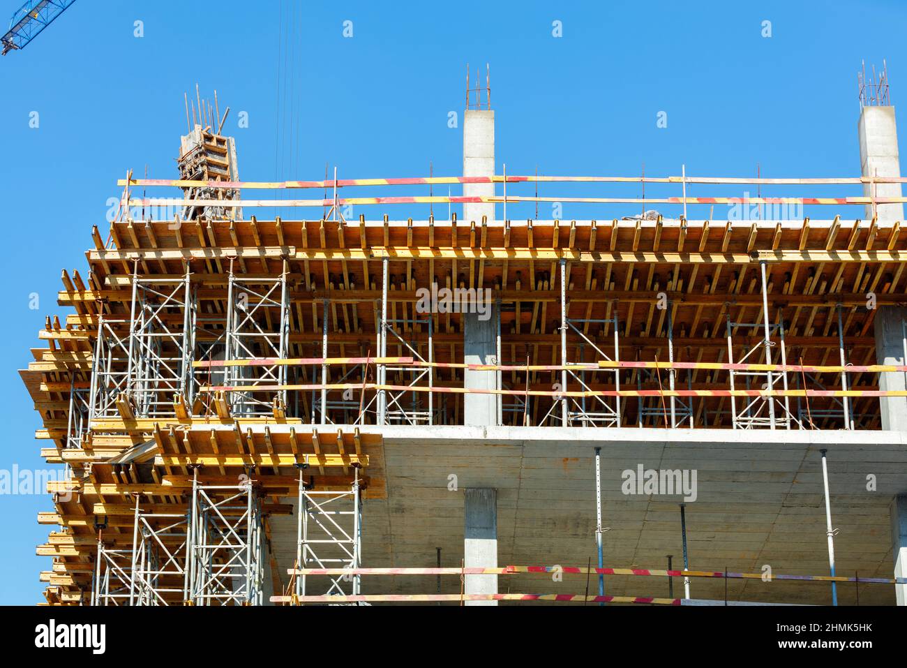 A fragment of the use of scaffolding and formwork in the modern ...