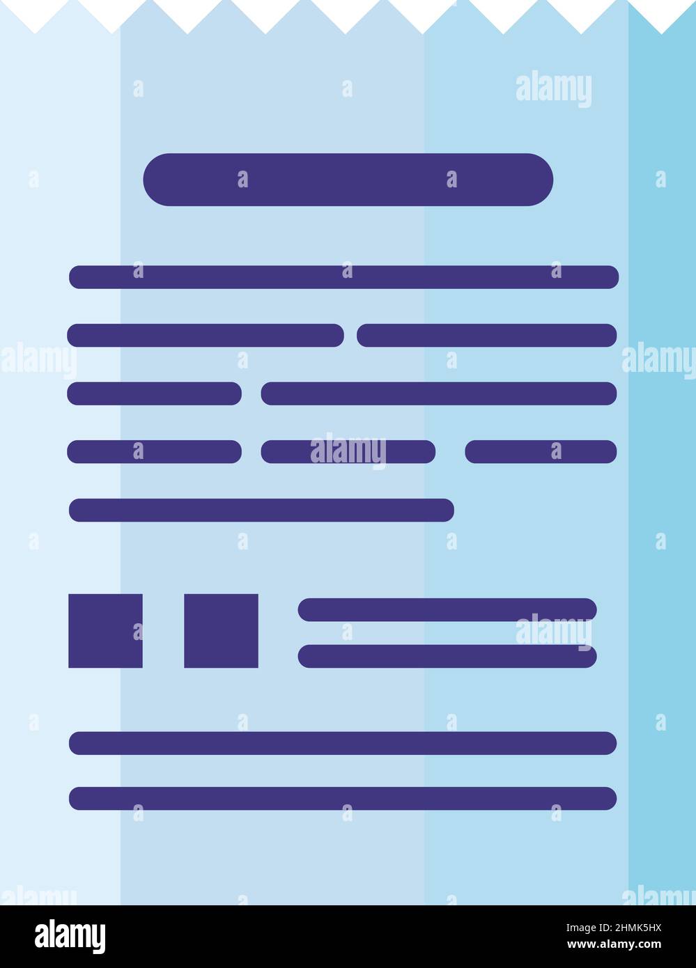 paper receipt document Stock Vector Image & Art - Alamy