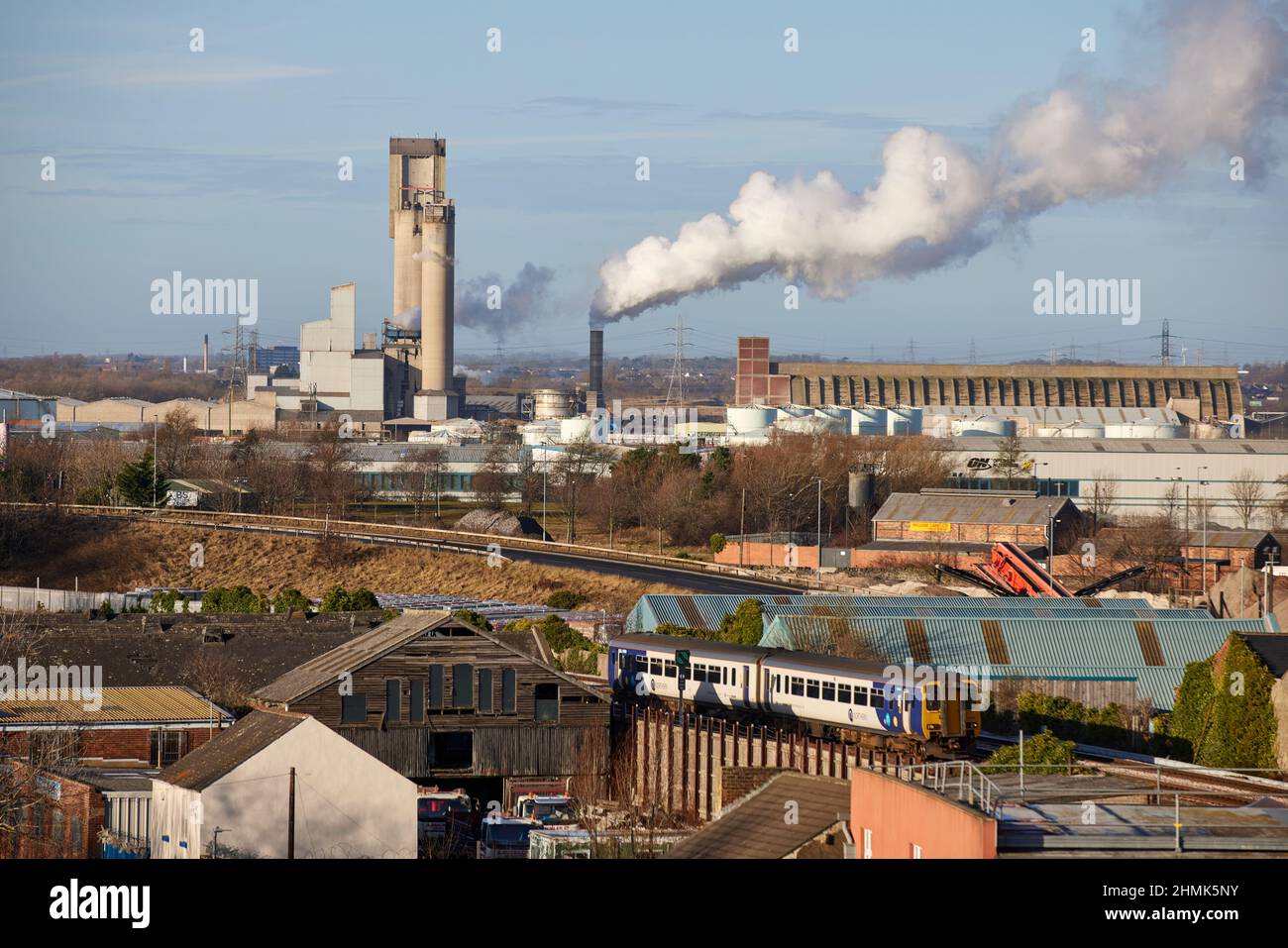 CF Industries, Billingham Stockton-on-Tees, County Durham, with a ...