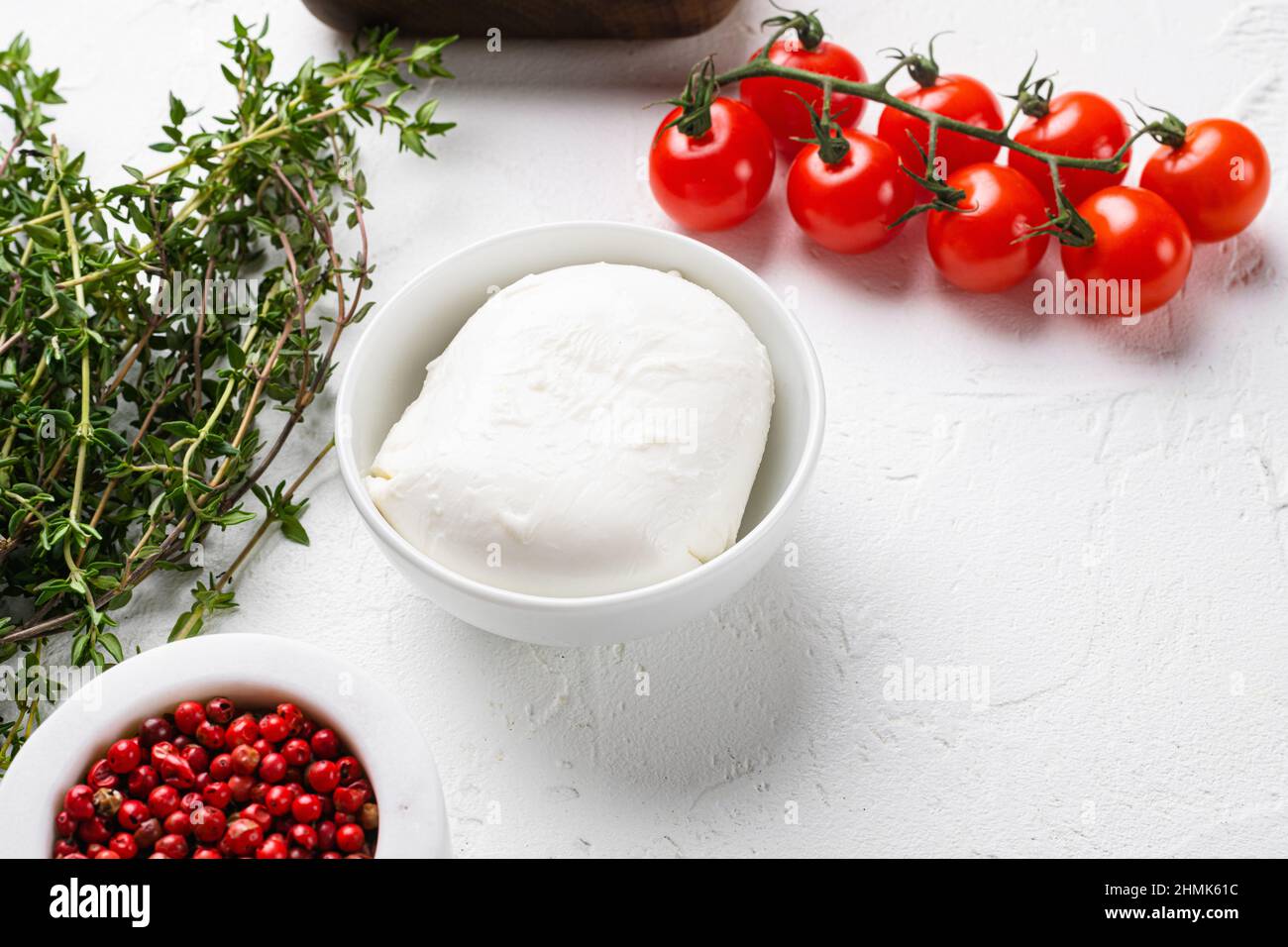 Traditional italian food white ball mozzarella buffalo Italian soft ...
