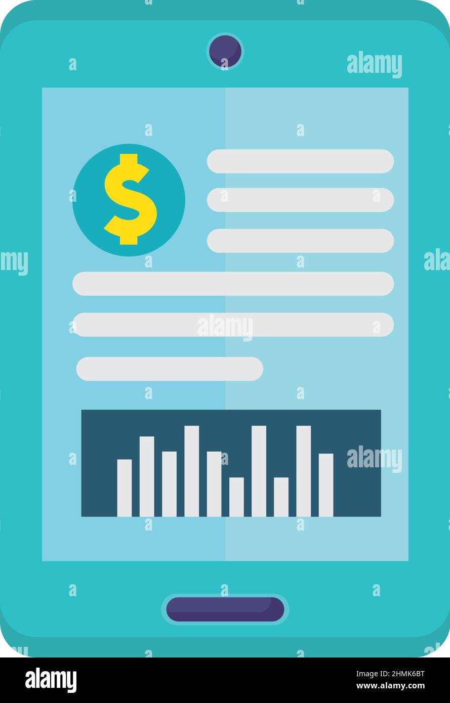 smartphone with banking app Stock Vector Image & Art - Alamy