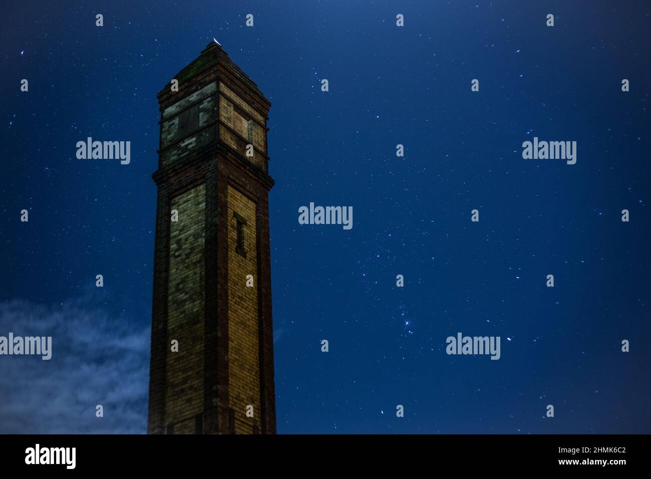 Rampside, Barrow-In-Furness, Cumbria, UK. 10th February 2022. Moonlight ...