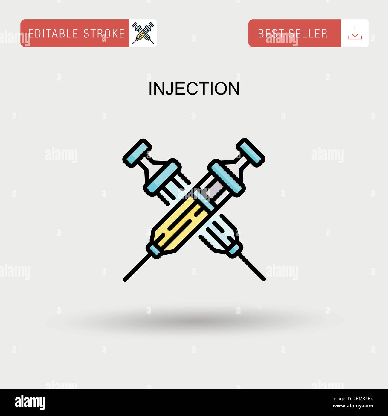 Medical injection icon hi-res stock photography and images - Alamy