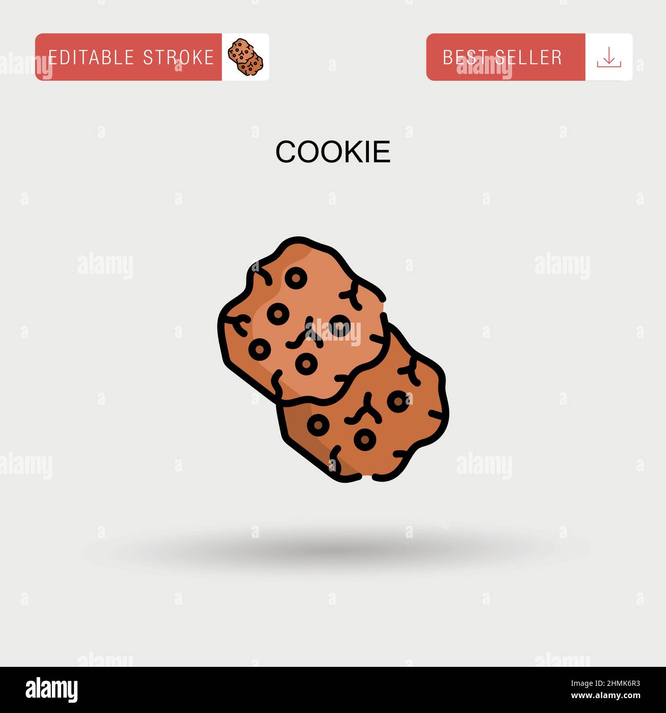 Delicious breakfast coffee cookies Stock Vector Images - Alamy